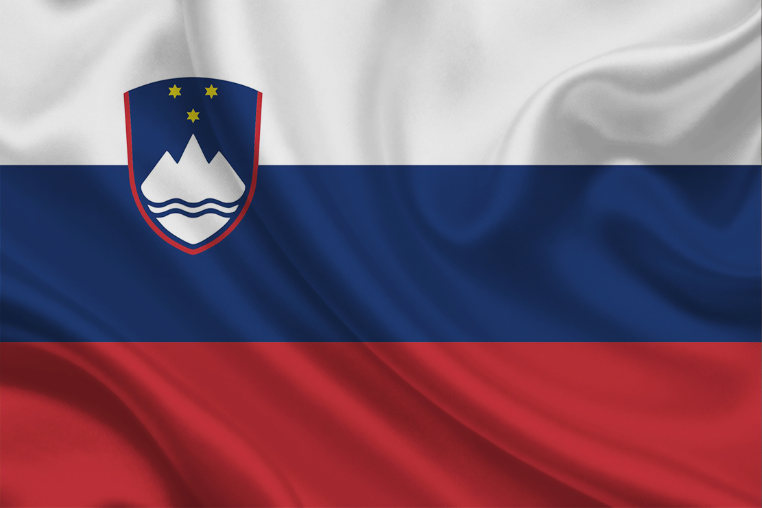 Bandeira oficial da República da Eslovénia - Ecco Bandeiras