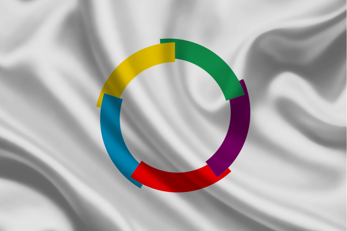 Bandeira oficial da OIF - Ecco Bandeiras