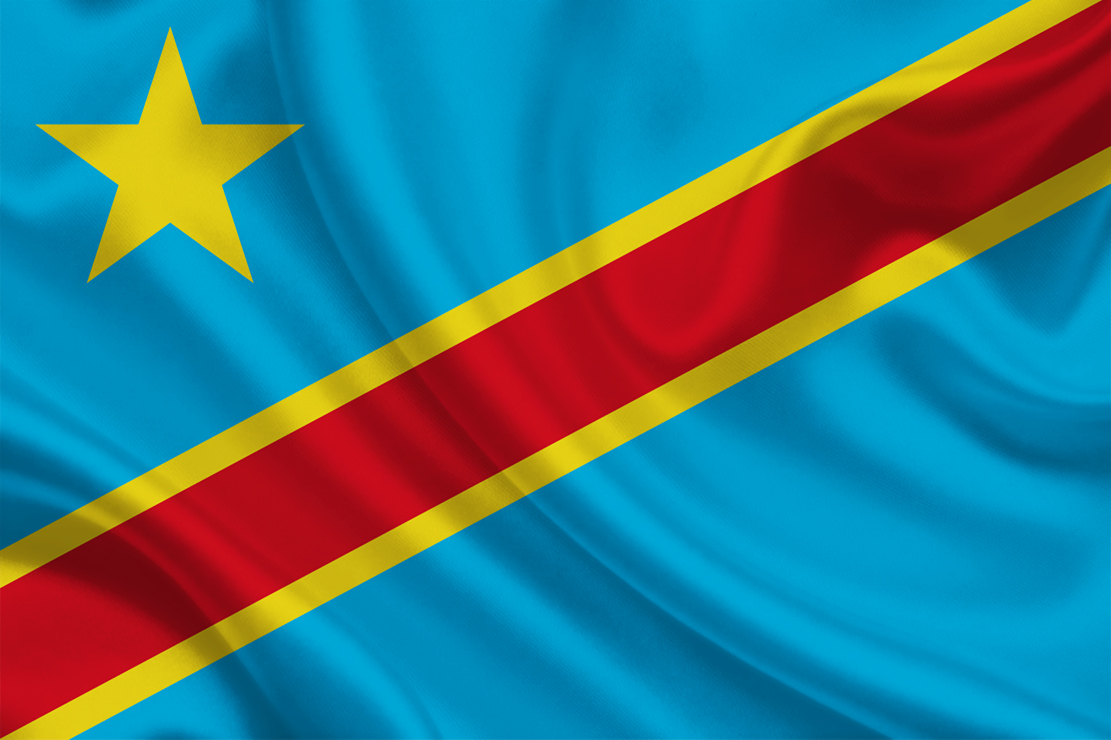 Bandeira da República Democrática do Congo - Ecco Bandeiras