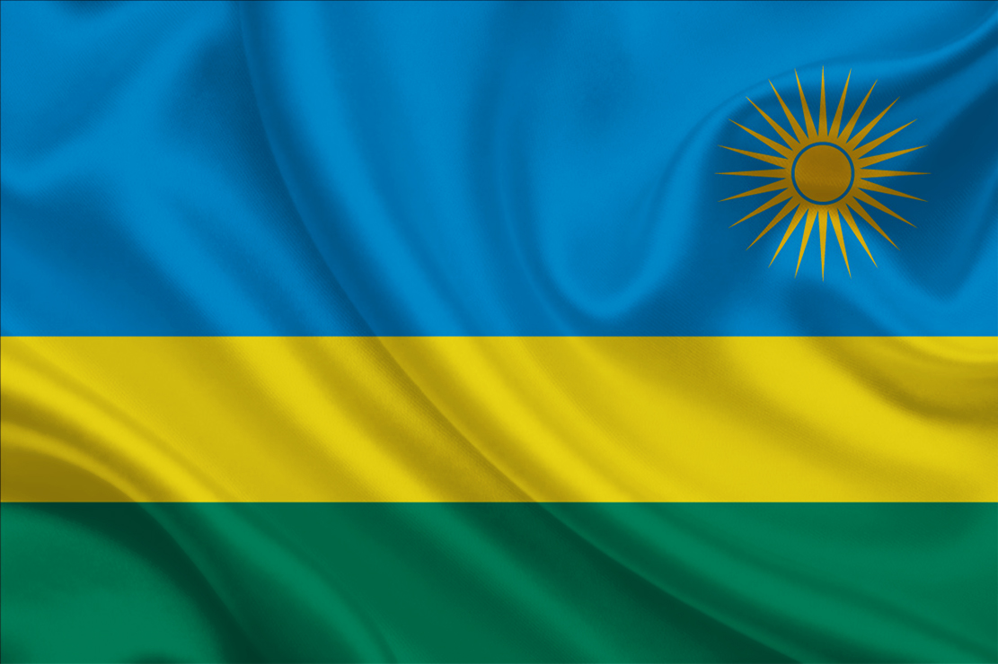 Bandeira da Ruanda - Ecco Bandeiras
