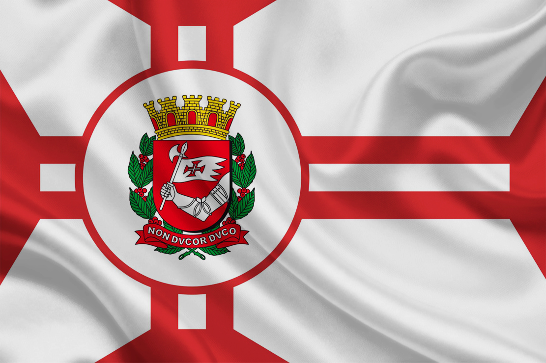 Bandeira oficial da cidade de São Paulo - Ecco Bandeiras