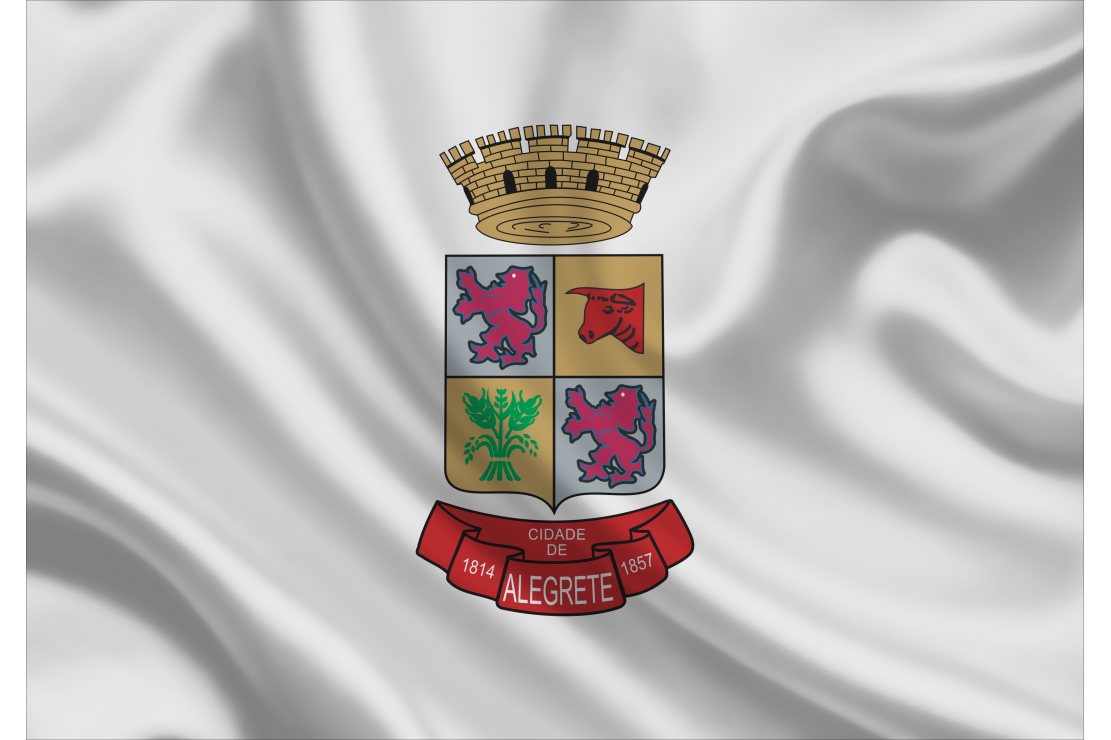 Bandeira da cidade de Alegrete - RS - Ecco Bandeiras