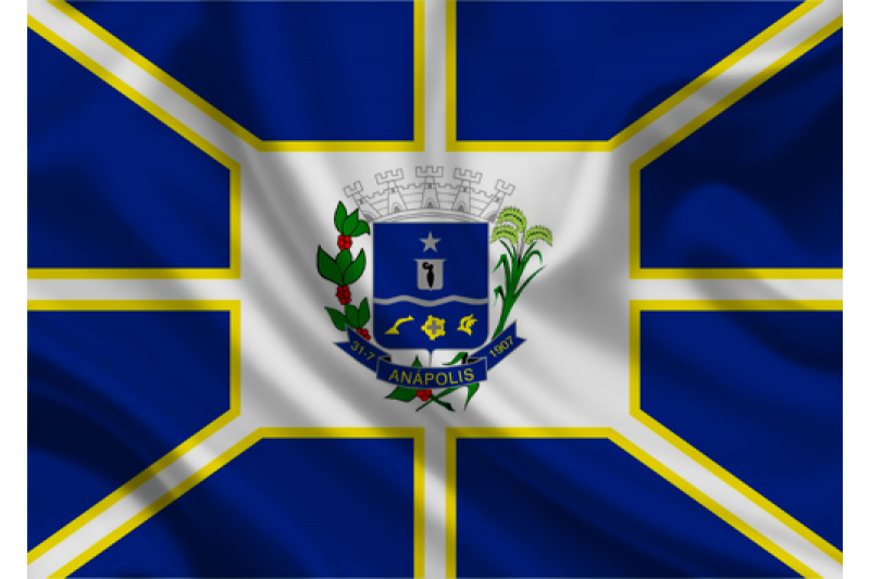 Bandeira oficial do município de Anápolis - Ecco Bandeiras