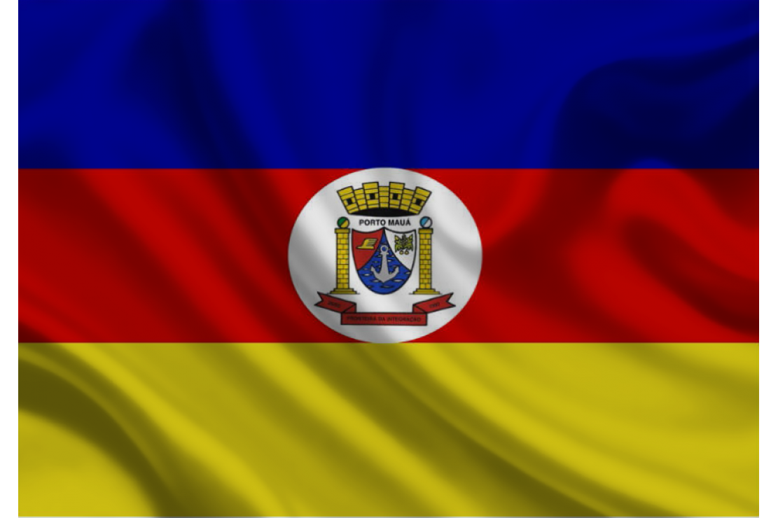 Bandeira oficial do município de Porto Mauá - Ecco Bandeiras