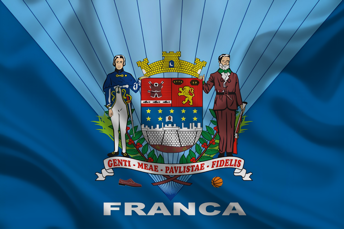 Bandeira da cidade de Franca - SP - Ecco Bandeiras