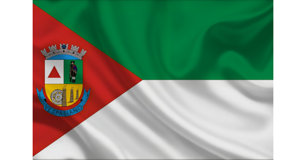 Bandeira oficial do município de Vespasiano - Ecco Bandeiras