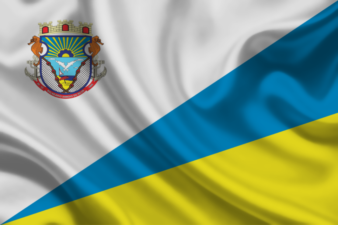 Bandeira da cidade de Balneário Arroio do Silva - SC - Ecco Bandeiras