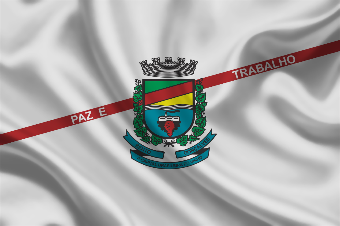 Bandeira da cidade de Bento Gonçalves - RS - Ecco Bandeiras