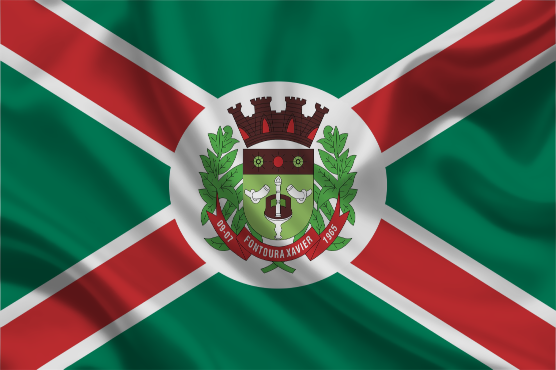 Bandeira da cidade de Fontoura Xavier - RS - Ecco Bandeiras