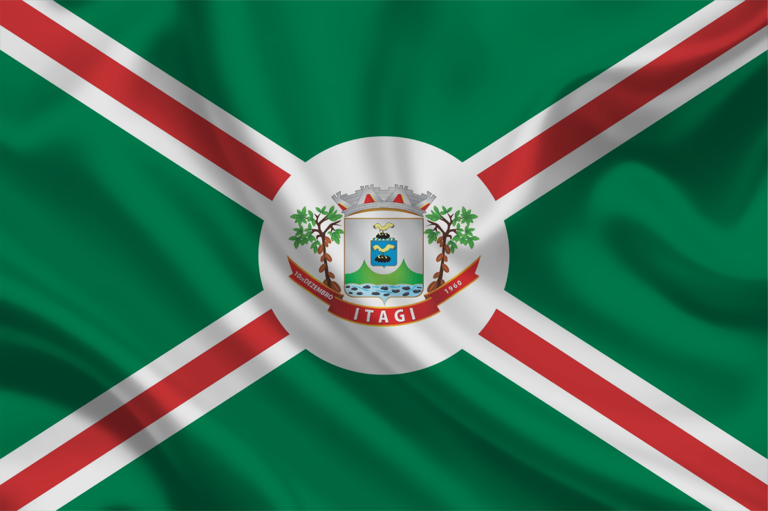 Bandeira da cidade de Itagi - BA - Ecco Bandeiras