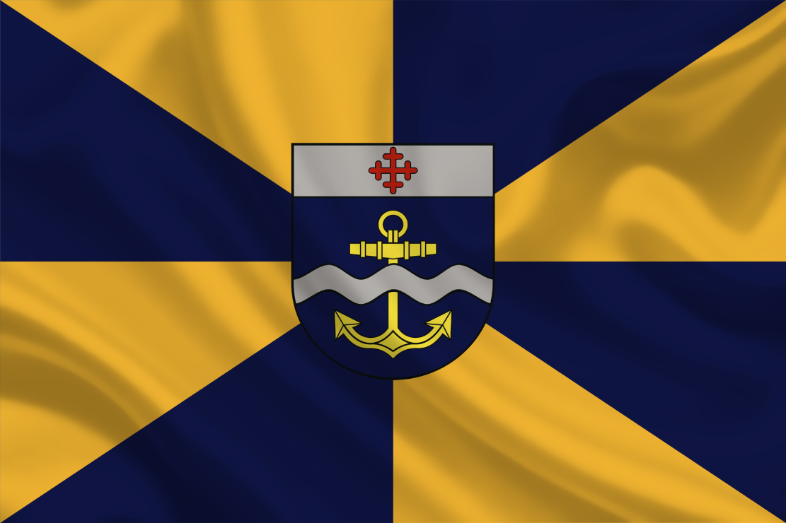 Bandeira da cidade de Itajaí - SC- Ecco Bandeiras